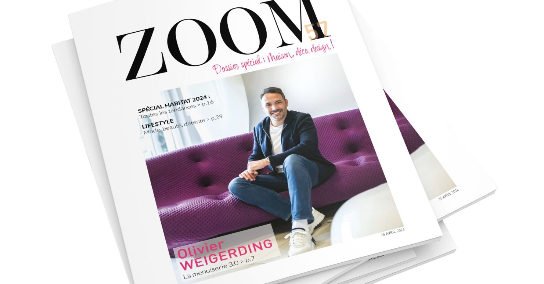 Weigerding à la UNE du nouveau magazine ZOOM - Weigerding